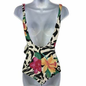 Ste Jan Marie | Swim | Ste Jan Mariemulticolor Floral Zebra Swimsuit ...